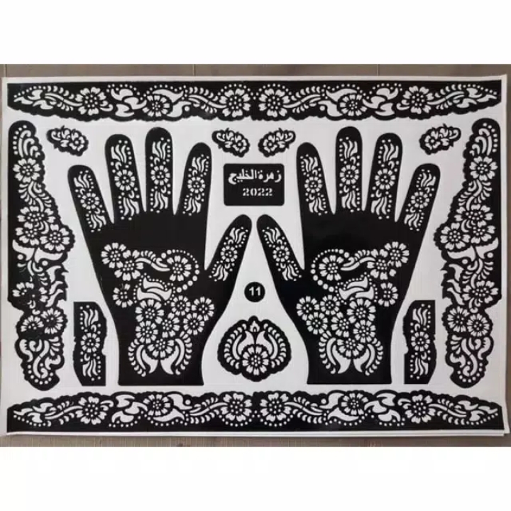 CANTIKNYA INDONESIA / COD / Tato tangan 1 LEMBAR STICKER PRINTING ...