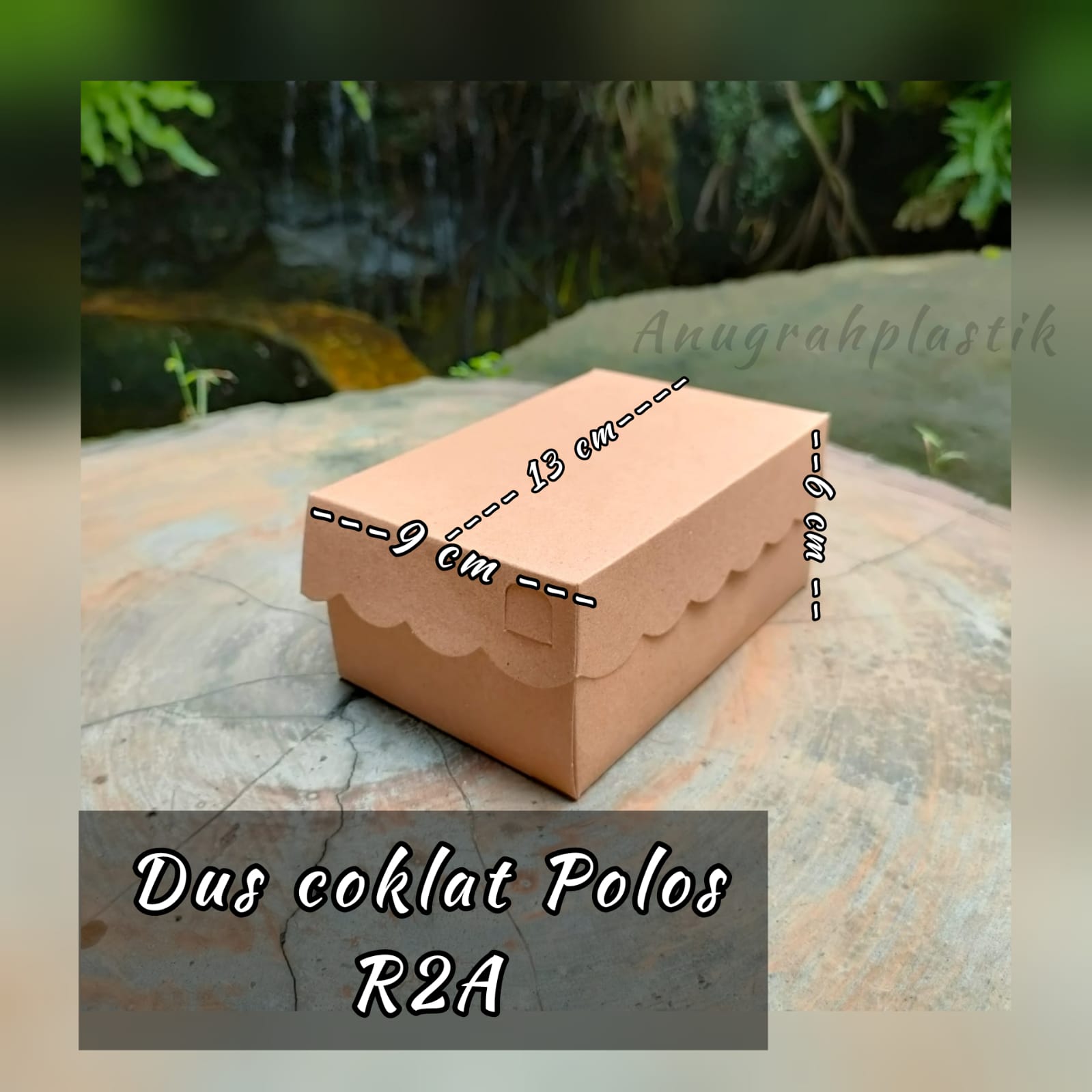 Dus kue R2A uk 13 x 9 x 6 cm / dus kue coklat polos R2 ( per 10 pcs ...