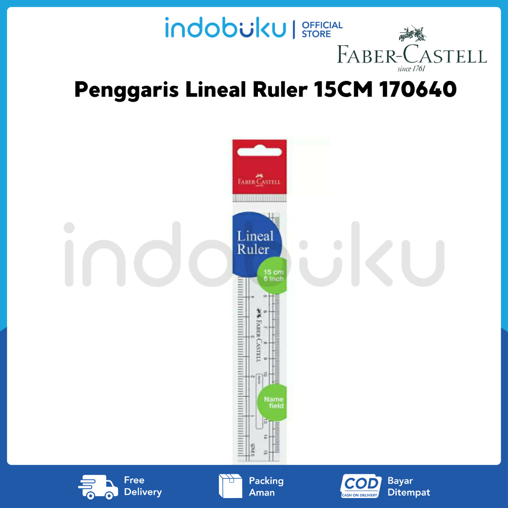 Penggaris Lineal Ruler Faber-Castell 15CM 170640 | Lazada Indonesia