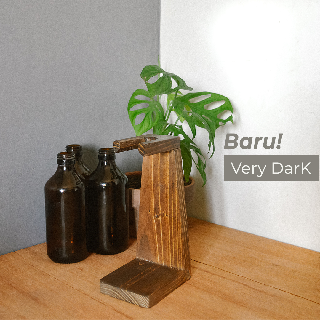 Vas botol propagation kayu dengan penyangga kayu jati belanda by ...