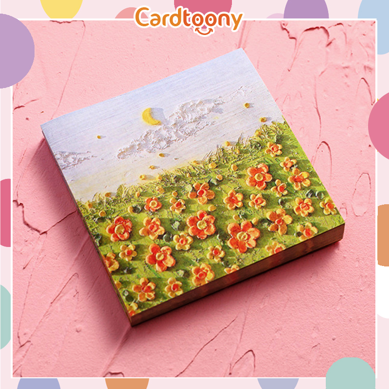 Sticky Note / Memo Stick / Notes Kertas Tempel Oil Painting Scenery ...