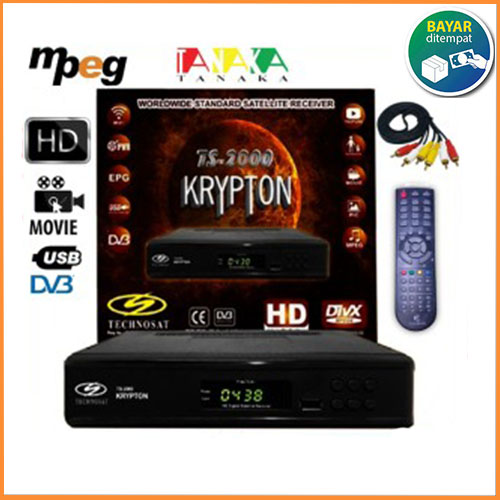 Receiver Parabola Tanaka T-21 HD Krypton Technosat Receiver Satelit ...