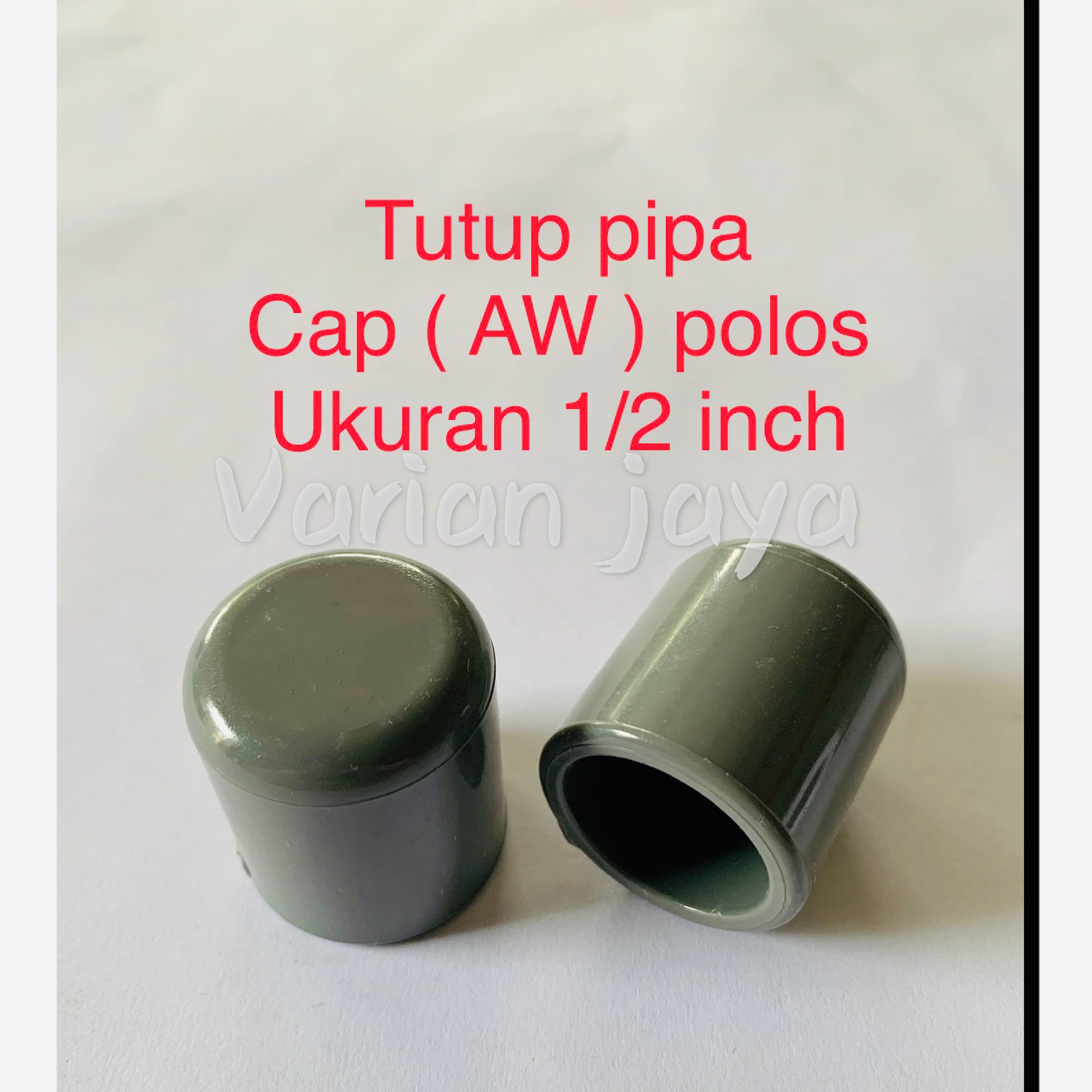 Dop 1/2 inch Dop polos 1/2 inci Penutup pipa 1/2 inch Cap 1/2 inch AW ...