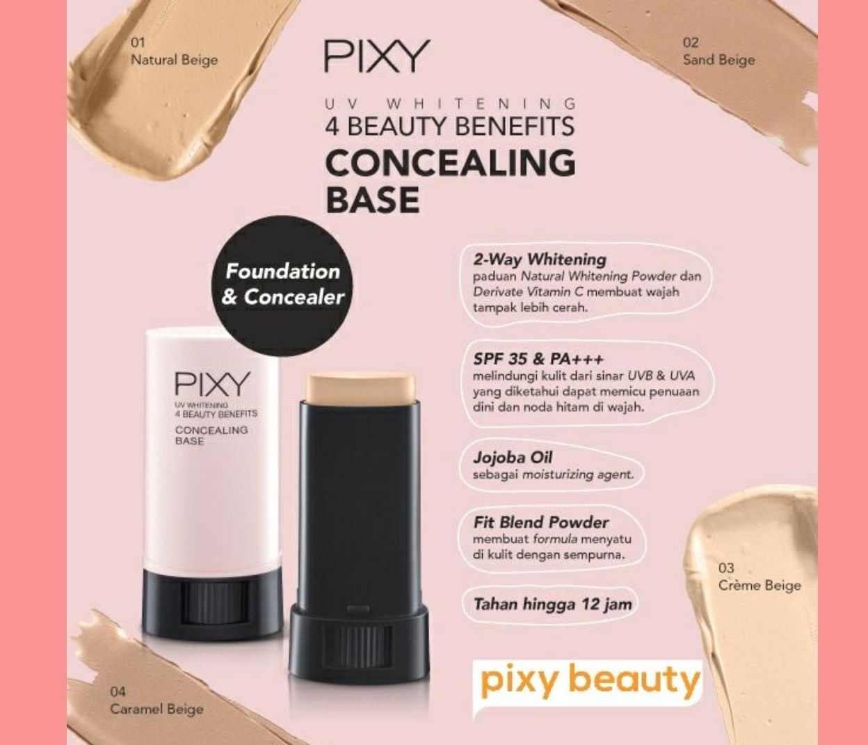 PIXY UV Whitening 4 Beauty Benefits Concealing Base | Lazada Indonesia