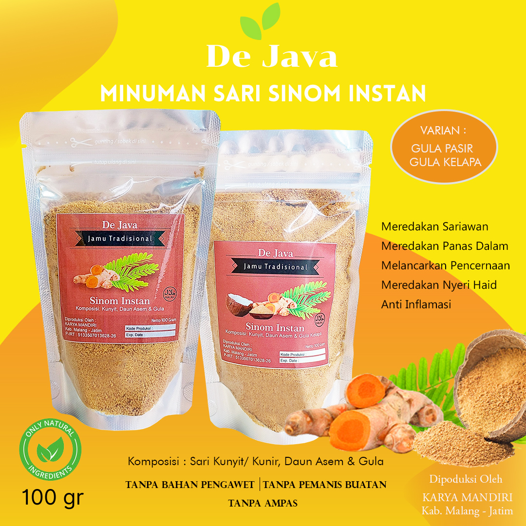 Sinom Instan Dejava Sinom Bubuk Minuman Jamu Tradisional Sari Sinom ...