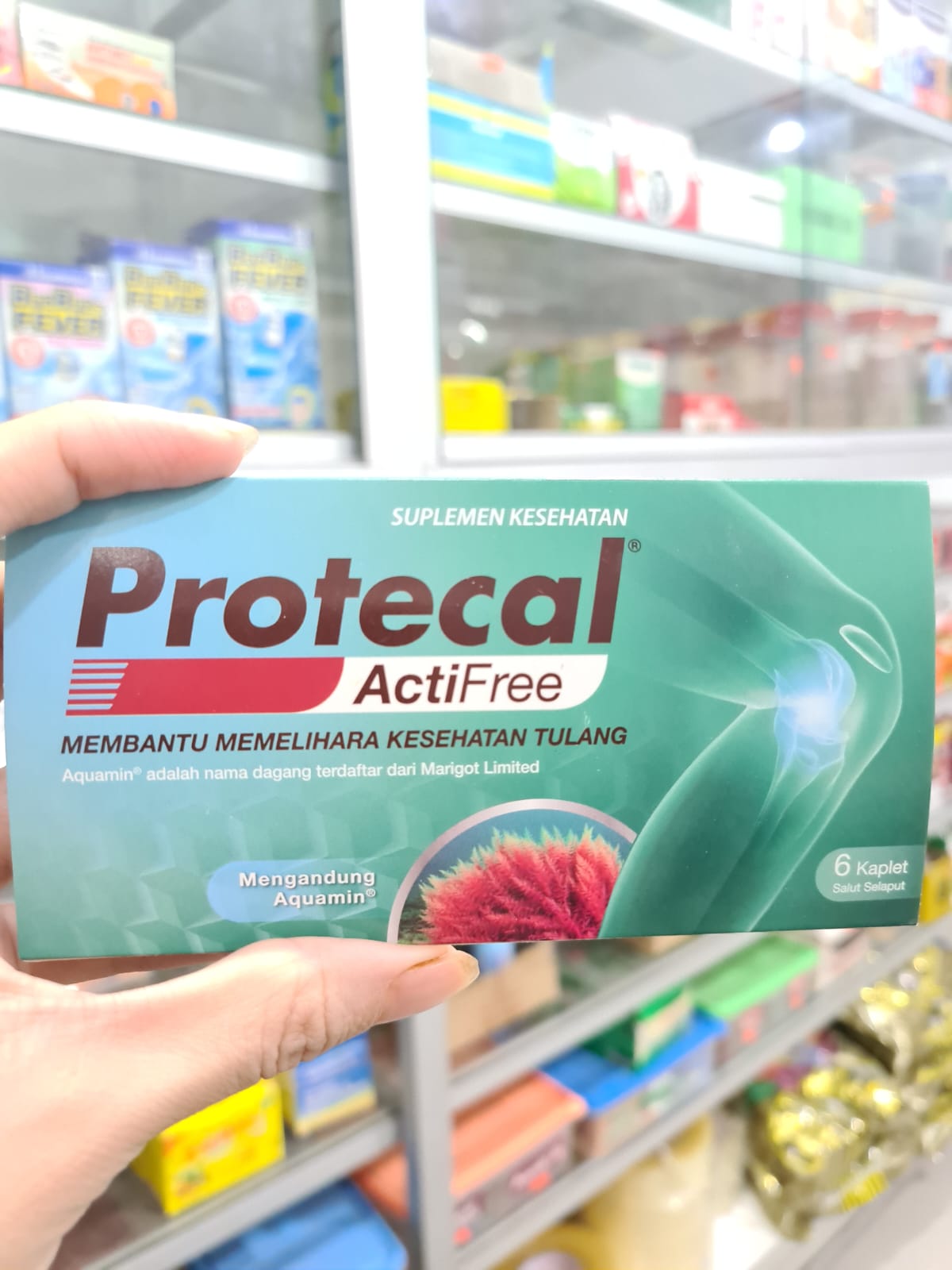 PROTECAL ACTIFREE 1 STRIP ISI 6 KAPLET VITAMIN TULANG SENDI | Lazada ...