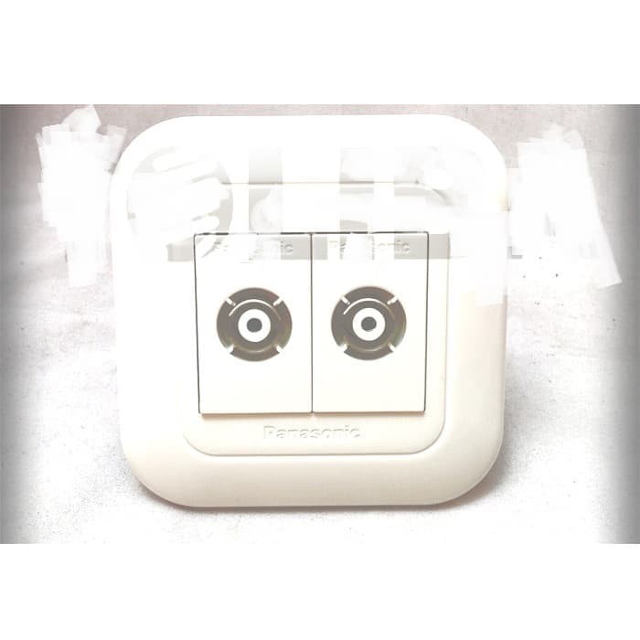 AGA IB Antena TV GANDA PANASONIC I Colokan Stop Kontak Anten Double ...