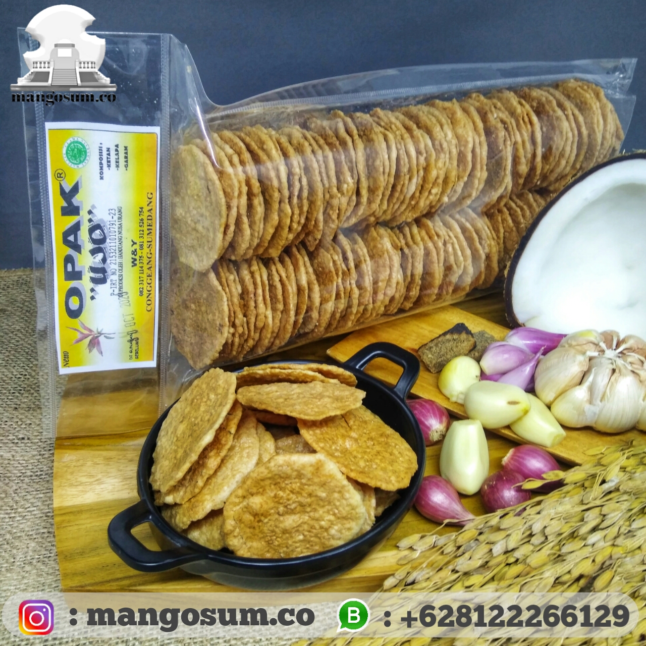 Opak Ketan Bakar Ujo Sumedang 200 gr Renyah (Rice Cracker Ujo) | Lazada ...