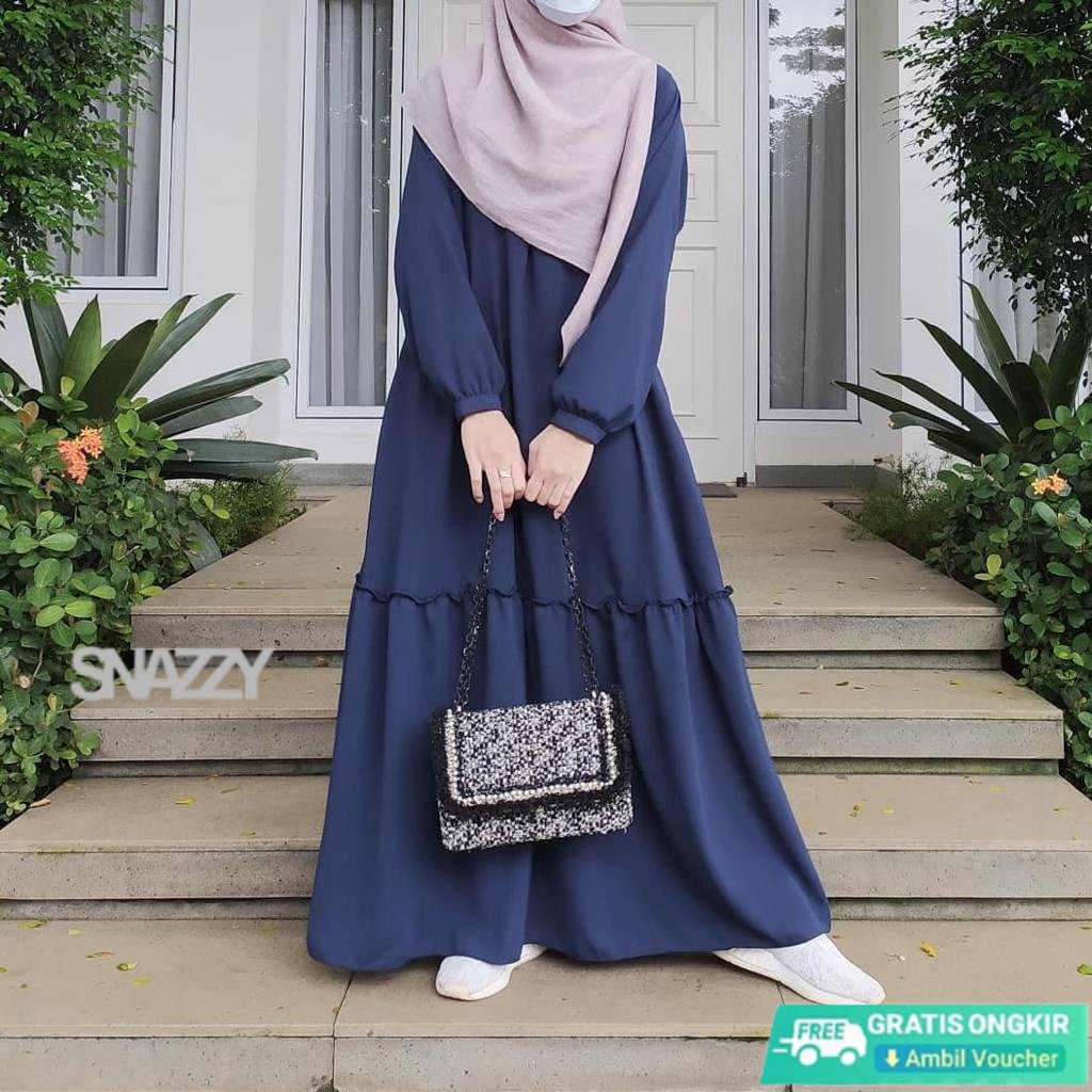 Gamis Panjang Wanita Dewasa Terbaru Abaya Baju Dress Jovina Maxi Busui ...