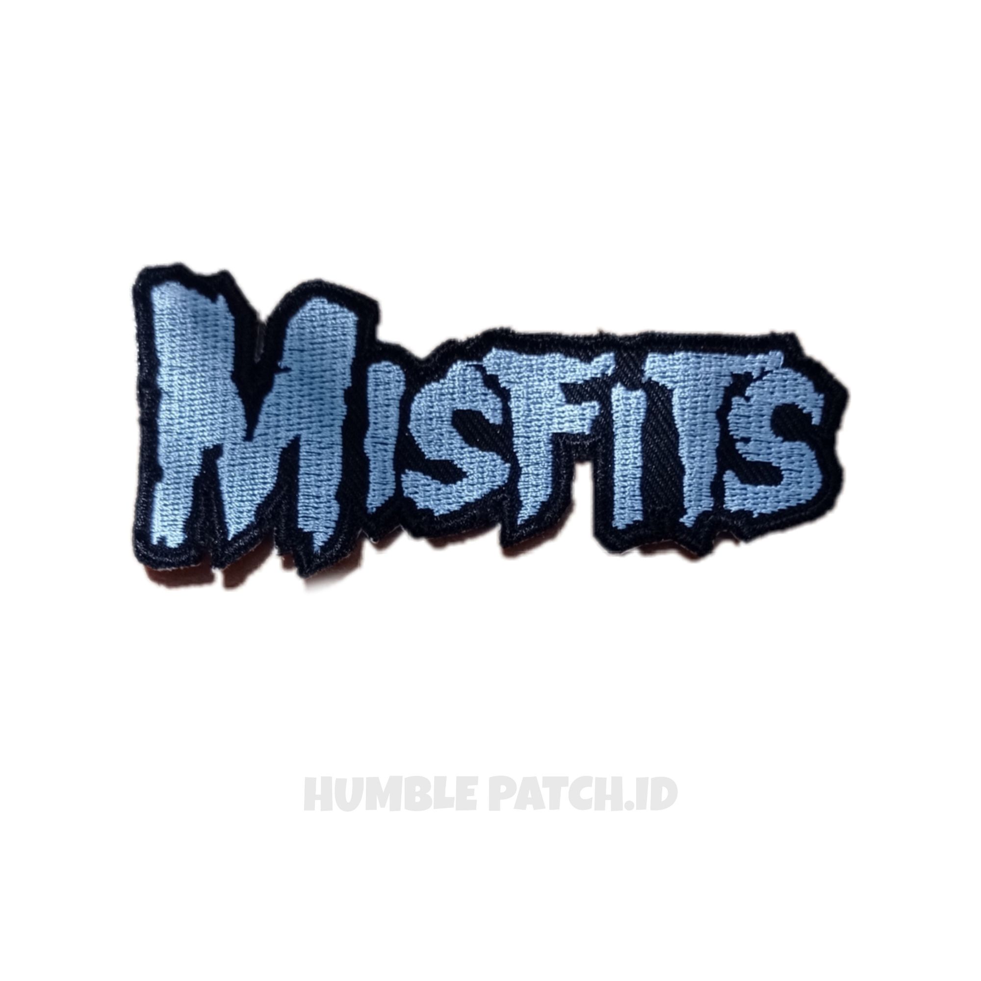 PATCH ON ! EMBLEM BORDIR BAND MISFITS LOGO TULISAN PUTIH | Lazada Indonesia
