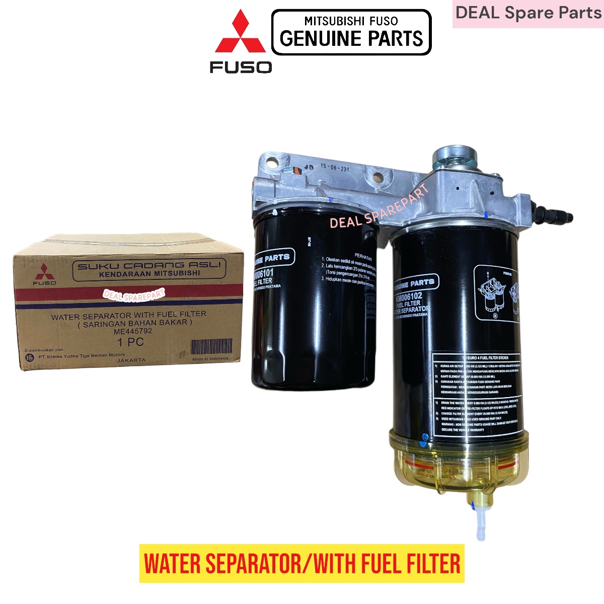 Bracket Dudukan Rumah Filter Solar Assy Original Mitsubishi Canter Euro ...