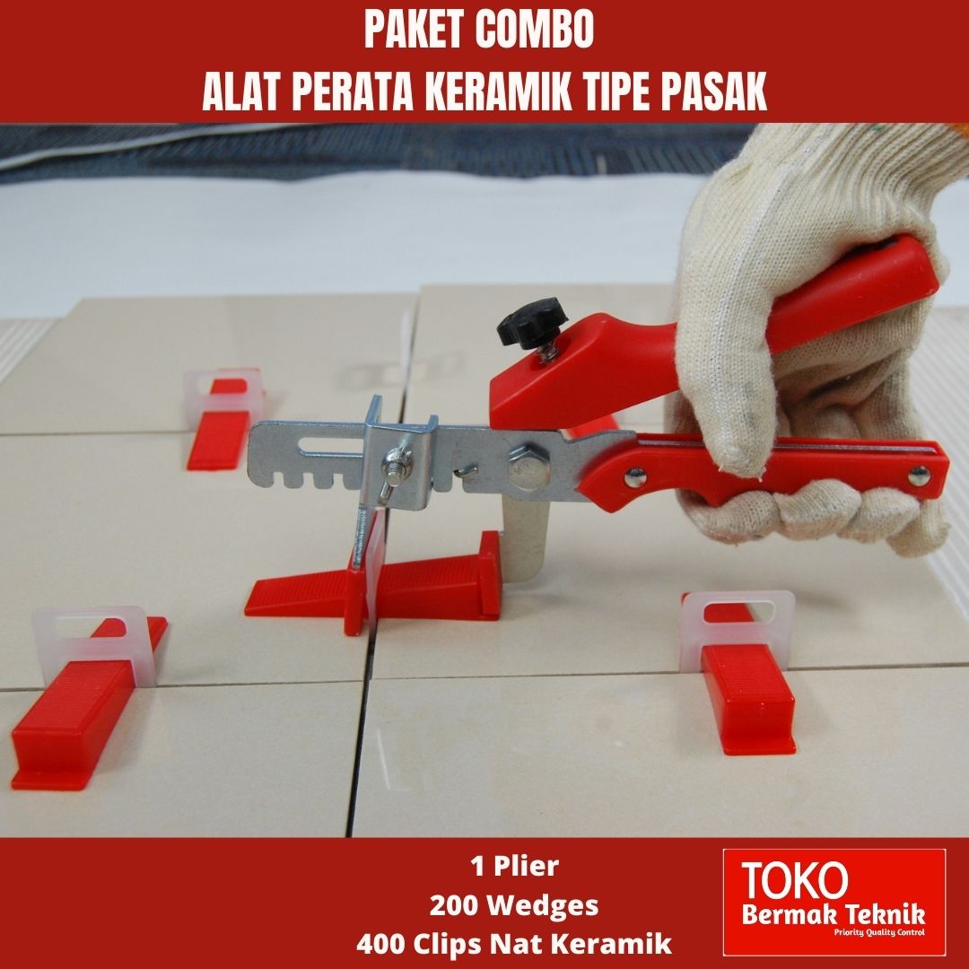 ASTEEL Paket Perata pasang lantai keramik granit ubin Varian ukuran ...