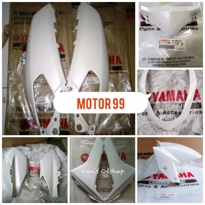 paket cover body halus Full set Nmax putih 2015-2019 ginal Original ...