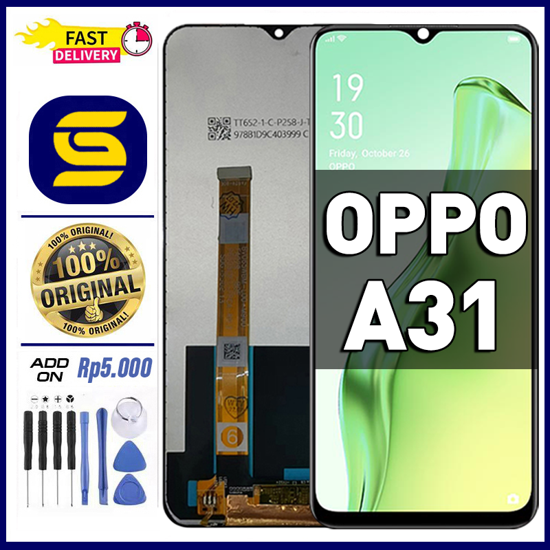 LCD OPPO A31 Original Fullset Touchscreen ori asli Compatible For Glass ...