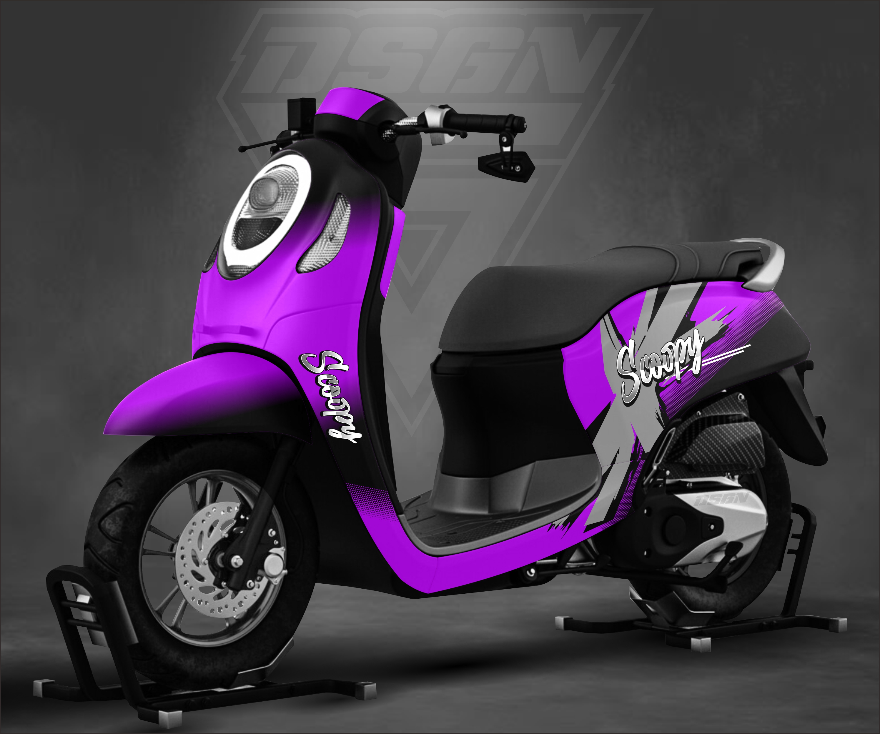 Decal Sticker scoopy full body Full Blok Decal Scopy Dekal New Fi 2021 ...