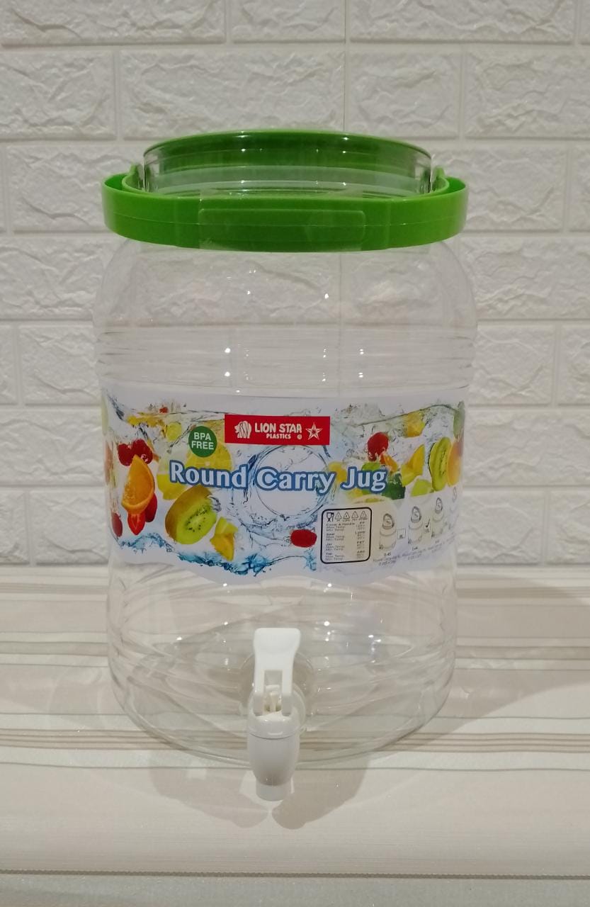 D-46 Round Carry Jug 10 Litres with Tap/dispenser bundar 10 liter Lion ...