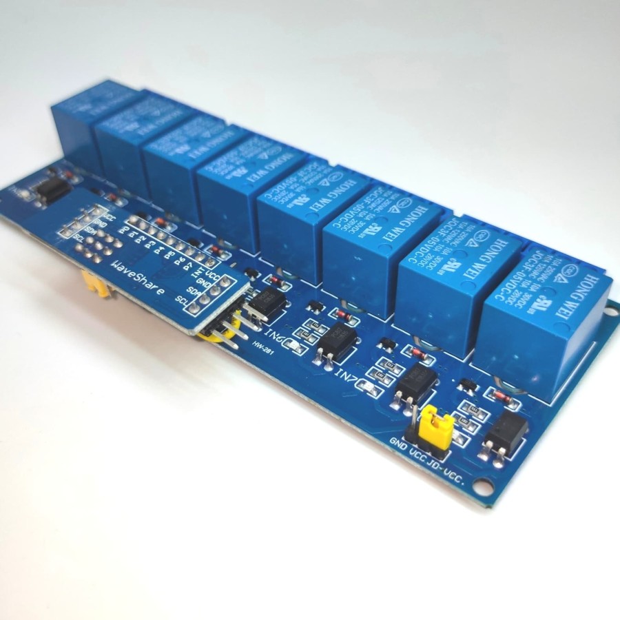 Relay Module 8ch I2C SDA SCL 8 channnel 5V i2C PCF8574T Arduino ...