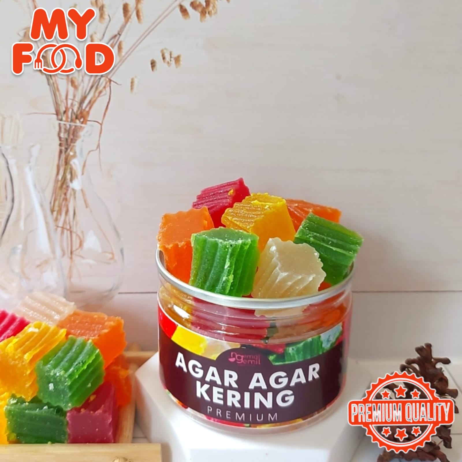 [Myfoodofficial] - Can Agar Agar Kering Kohakuto Crunchy Crystal Candy ...