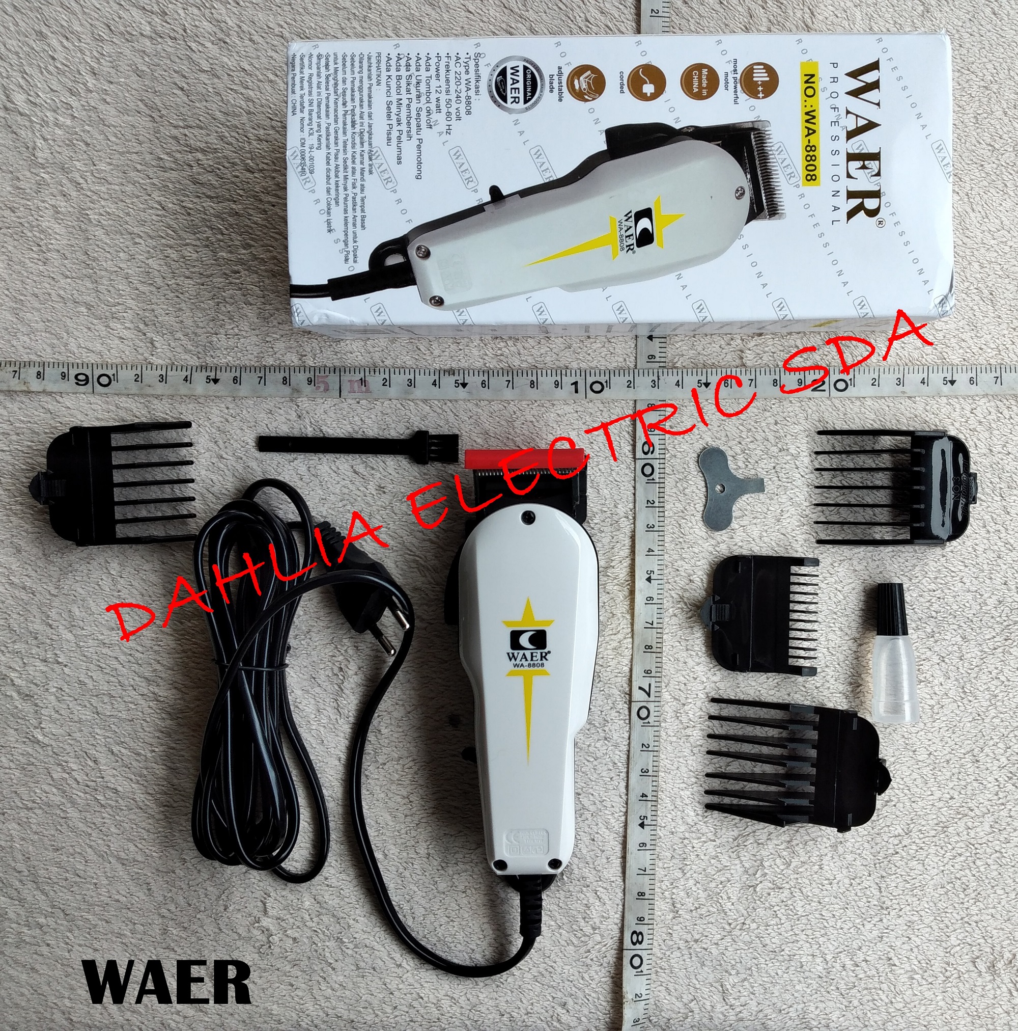 HAIR CLIPPER WAER 8808 | Lazada Indonesia