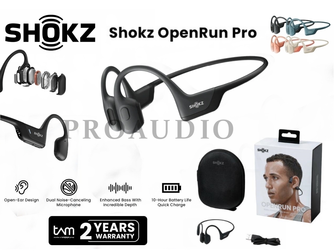 Shokz Openrun Pro Wireless Bone Conduction Headphone Open Run Pro ...