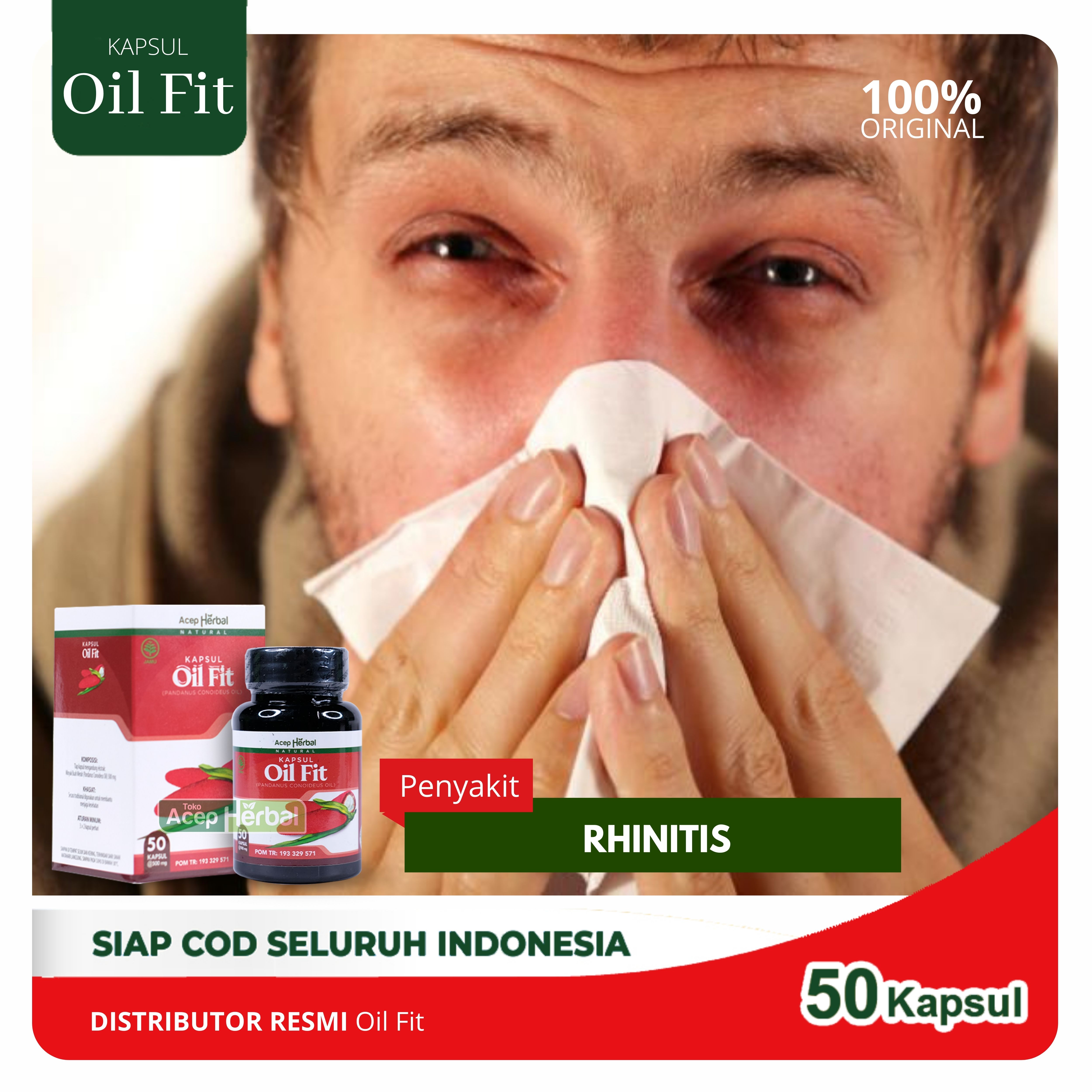 Oil Fit Obat Rhinitis, Radang Hidung, Iritasi Lapisan Dalam Hidung ...