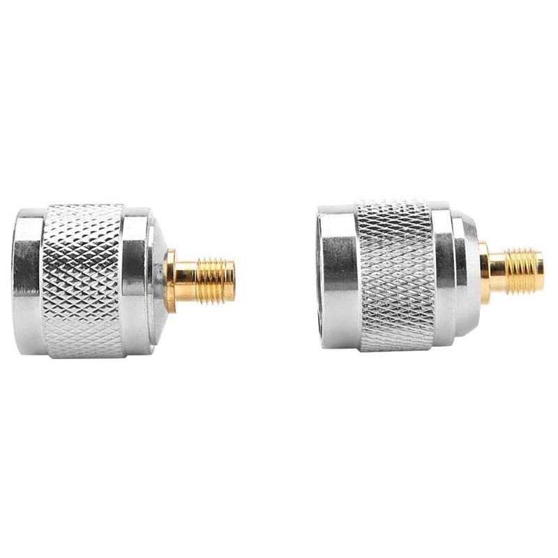 2Pcs Type N Male to SMA Female Coaxial Adapter Test Converter RF ...
