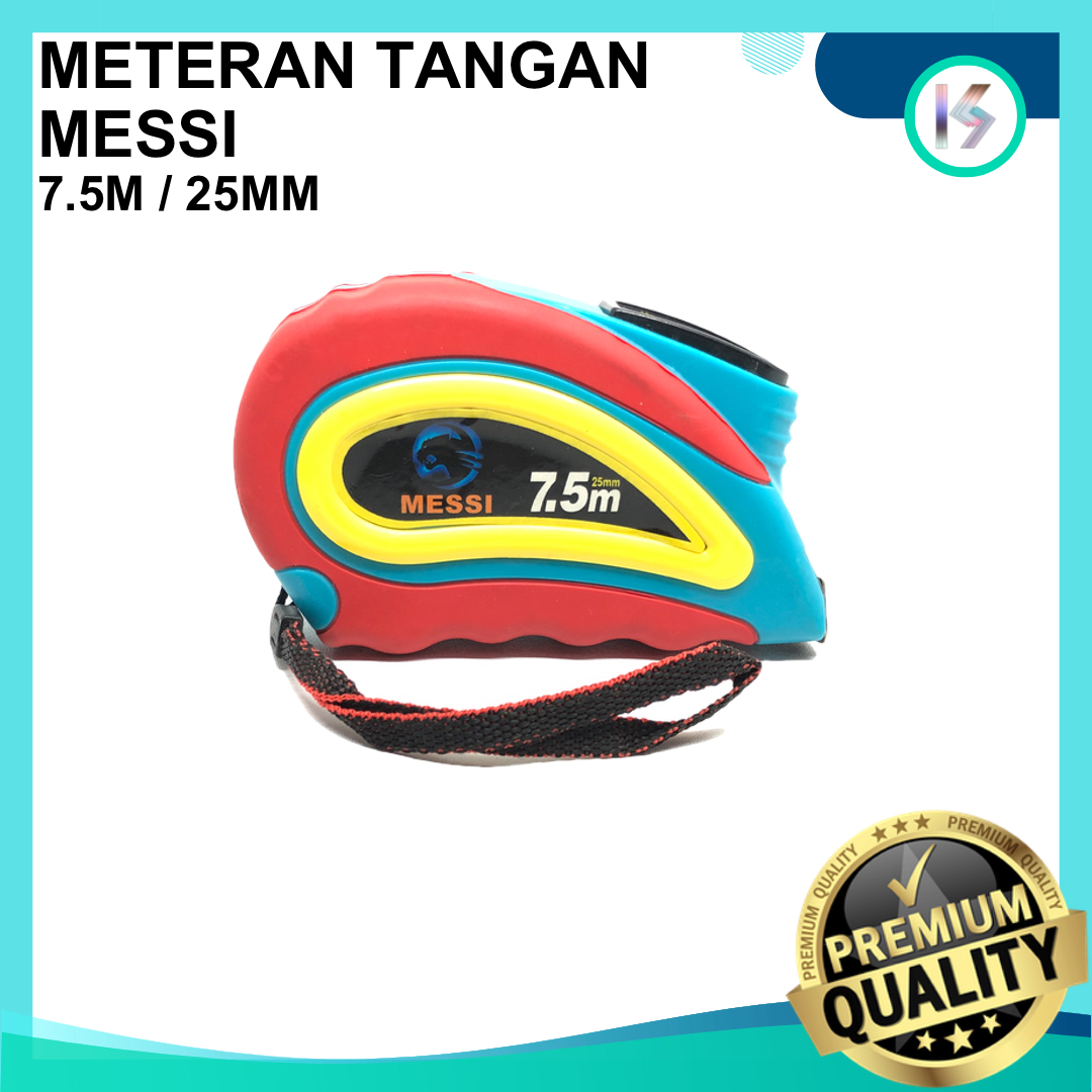 Meteran Tangan / Measuring Tape 7.5M Merk MESSI | Lazada Indonesia