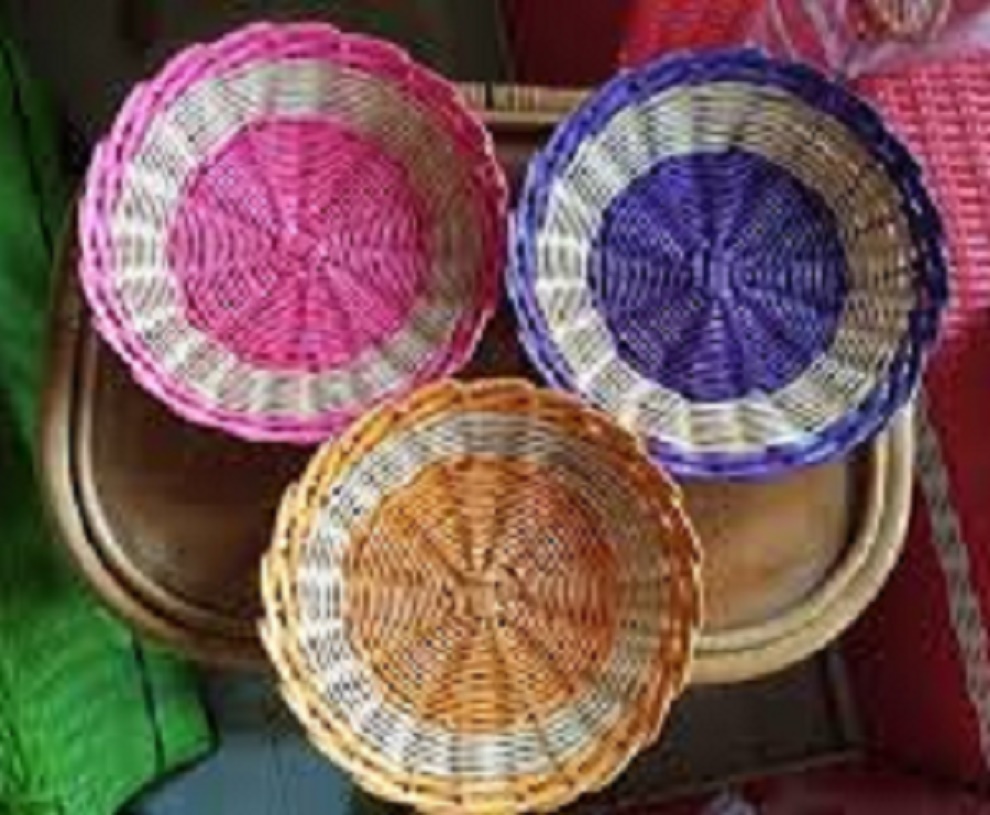 Piring Rotan piring unik piring anyaman piring prasmanan wadah makanan ...