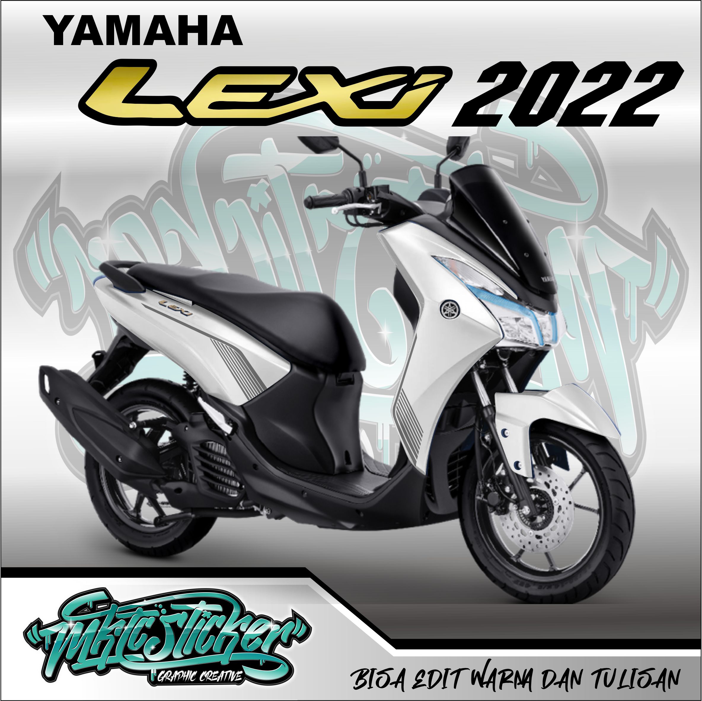 STICKER STRIPING YAMAHA LEXI 2022 2023 TERBARU | Lazada Indonesia