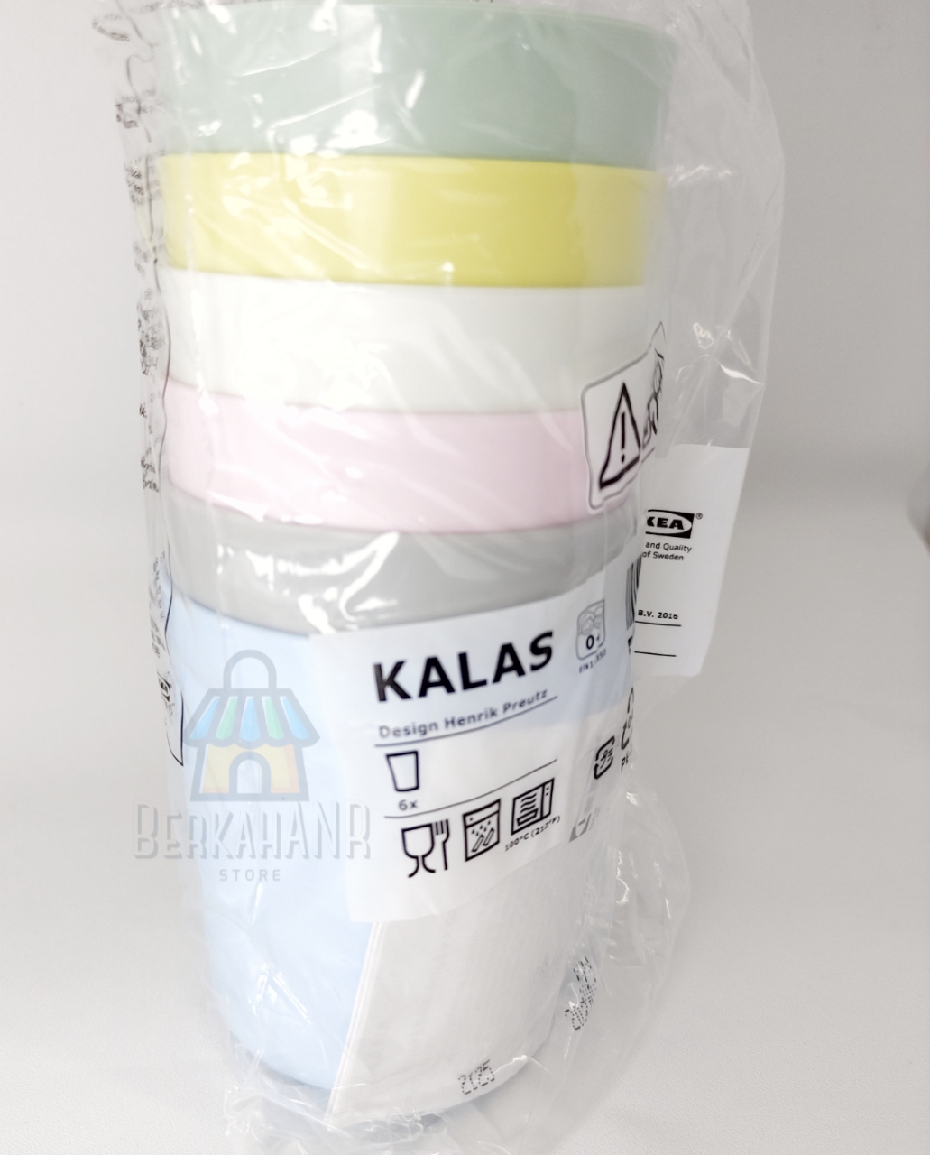 MURAH 6PCS GELAS IKEA SERI KALAS - GELAS / MUG / CUP ANAK-ANAK / BAYI ...