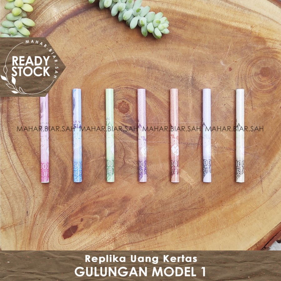 RS Origami Gulungan MODEL 1 Sisi Depan dari Replika uang Kertas EMISI ...