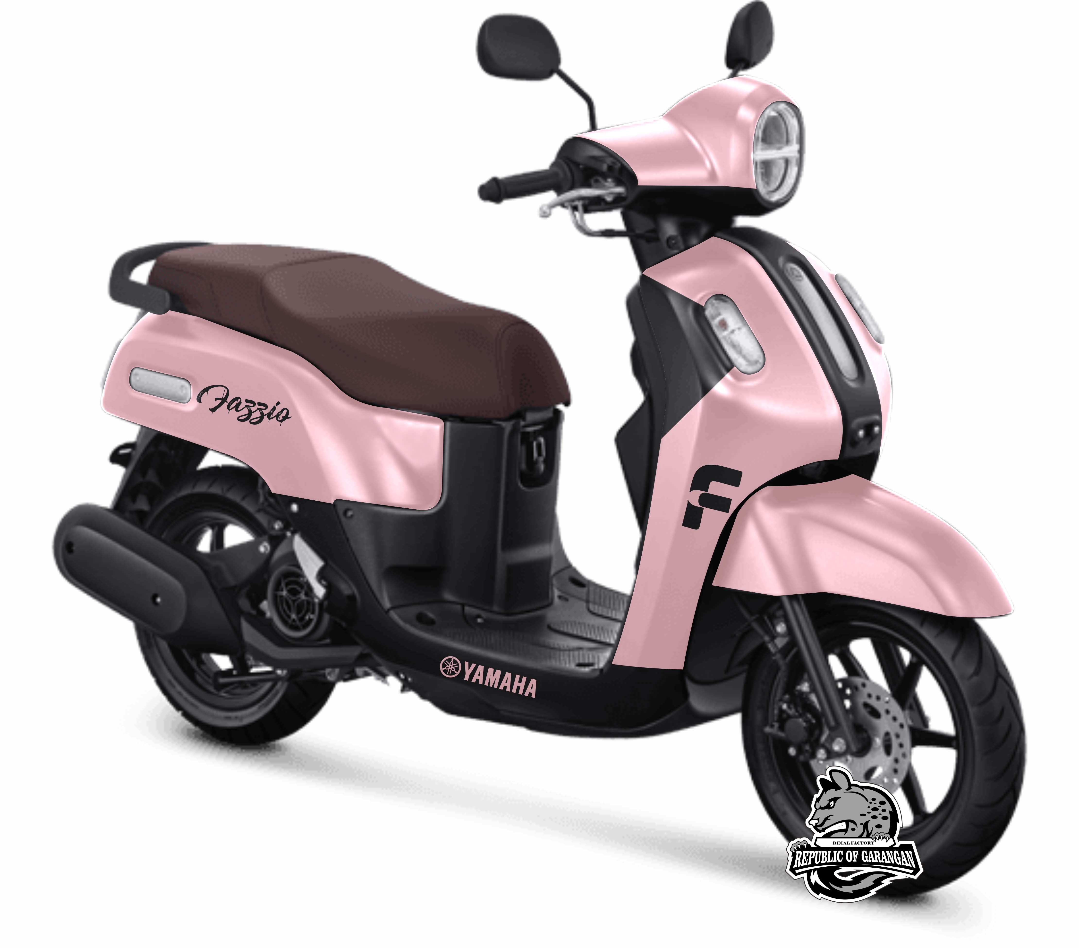 decal yamaha fazzio full body costum sticker free design metal lady ...