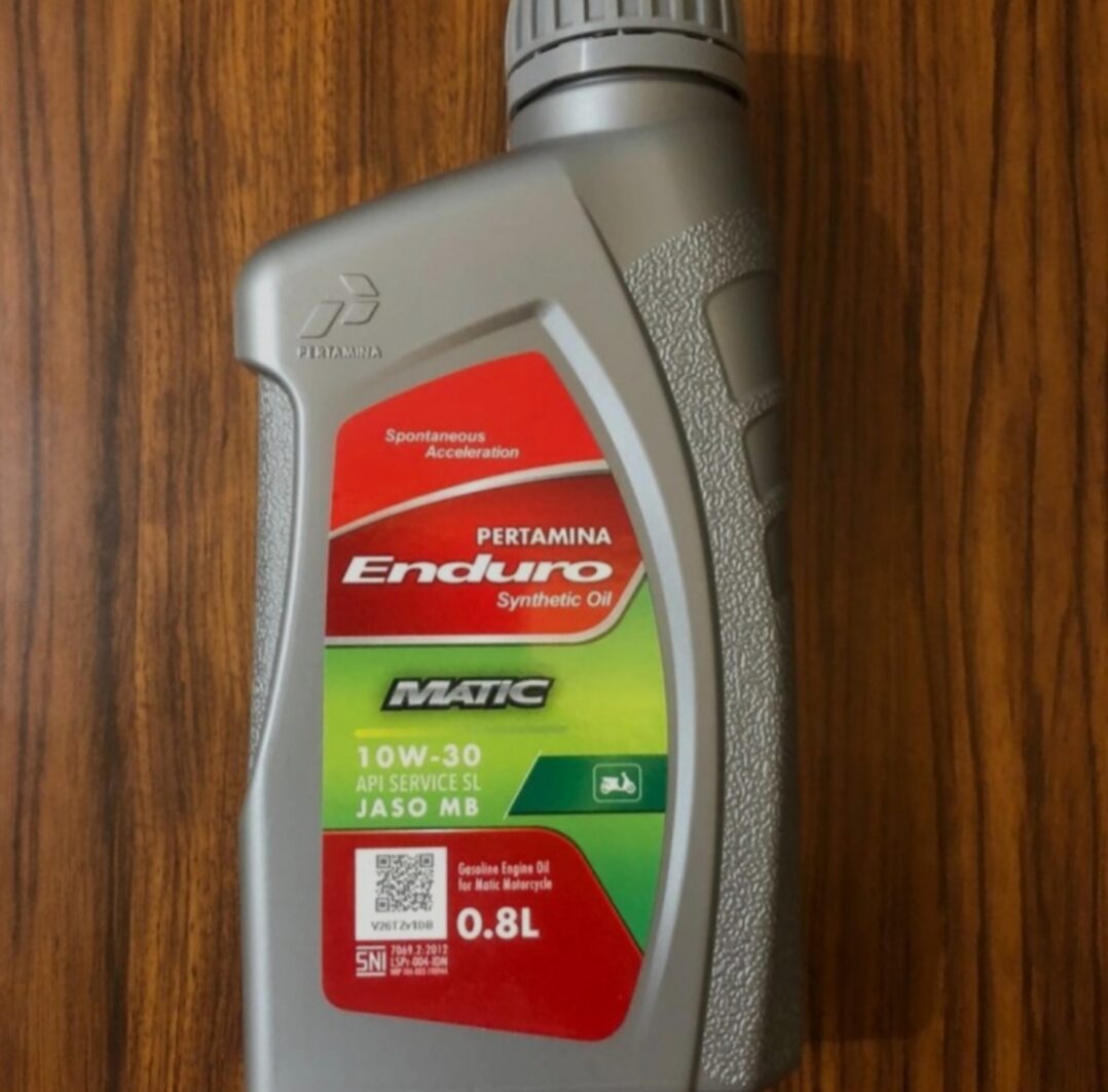OLI MOTOR MATIC PERTAMINA ENDURO MATIC 800ml Synthetic Oil 10W-30 API SERVICE OIL SL JASO MB ...
