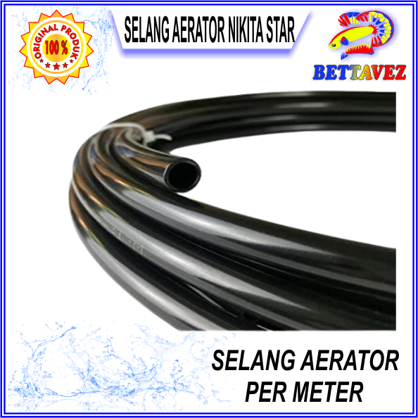 SELANG AERATOR HITAM ELASTIS NIKITA STAR PER METER SELANG AERATOR ...