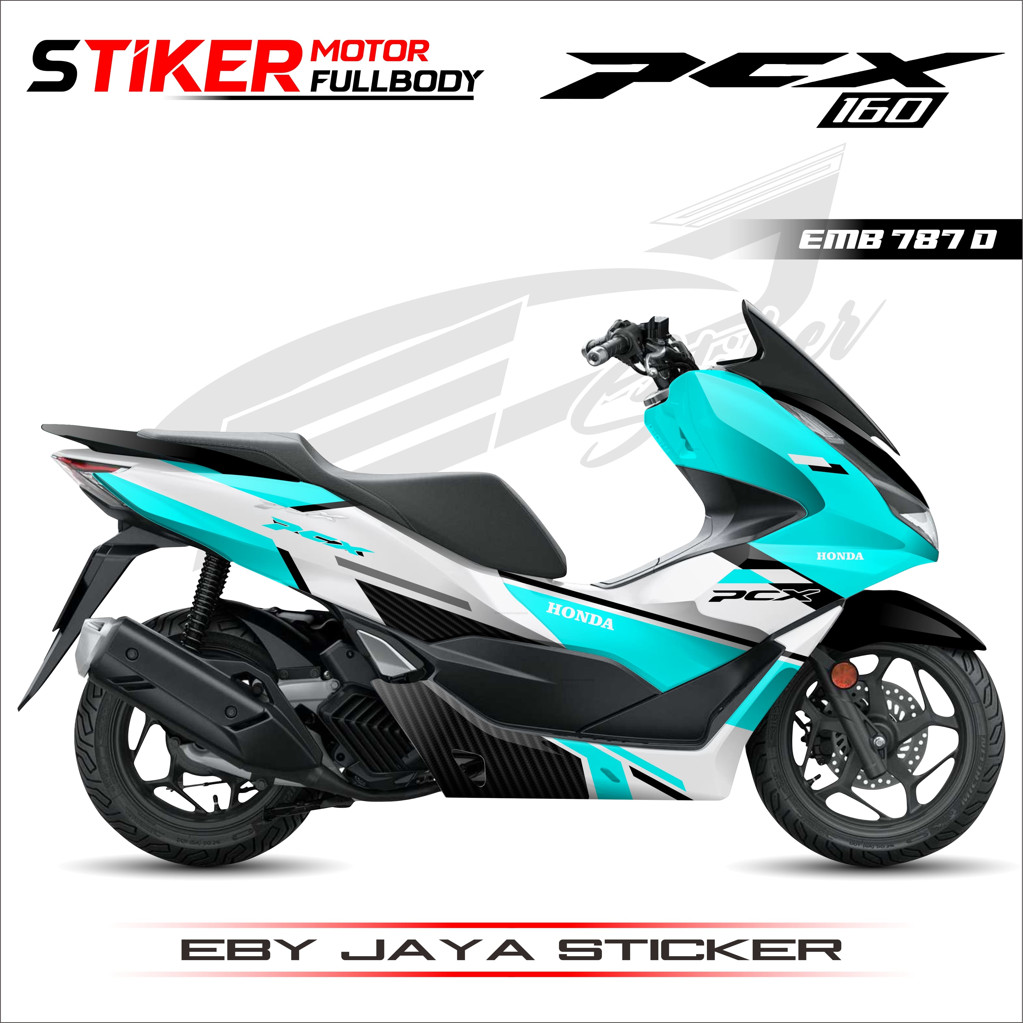STIKER DECAL FULL BODY PCX SIAP CUSTOM TULISAN-STIKER FULL BODY MOTOR ...
