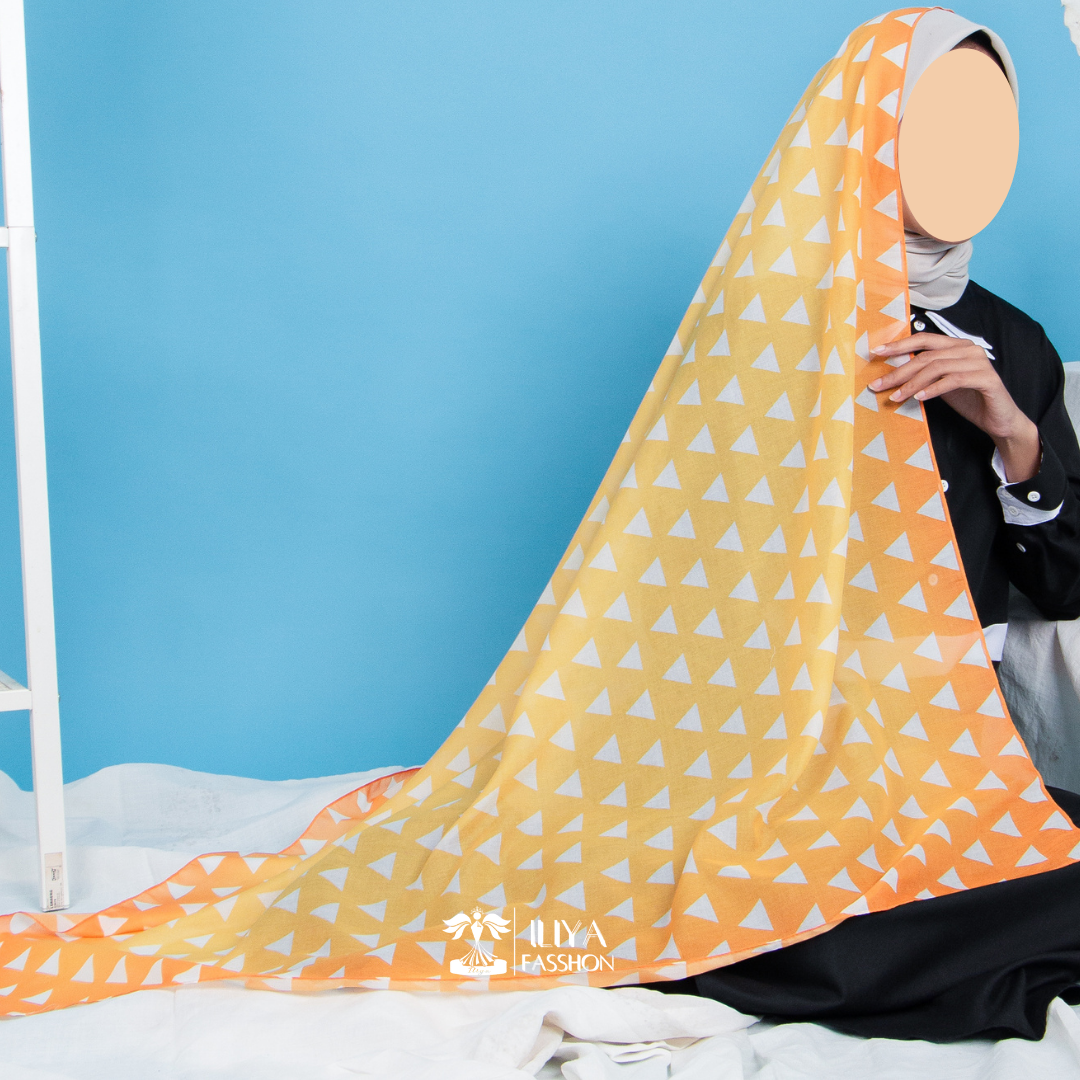 Hijab Jilbab Anime KIMETSU NO YAIBA - ZENITSU Agatsuma | Hijab Print ...