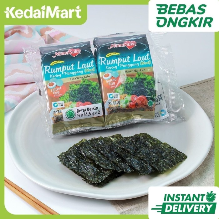 Rumput Laut Mamasuka Rasa Telur Asin Isi 2 | Lazada Indonesia
