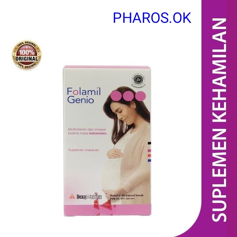 Folamil Genio 30 Kapsul / Suplemen Kehamilan / Ibu Hamil / DHA ...