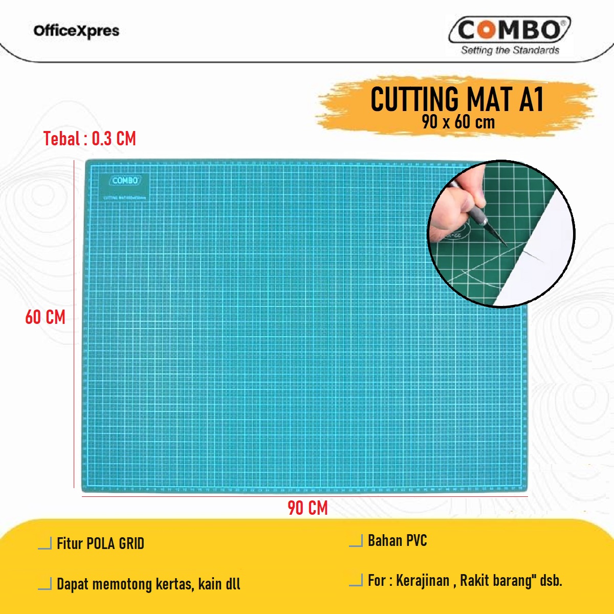 Cutting Mat A1 A2 A3 A4 Alas Potong Kertas A1 A2 A3 A4