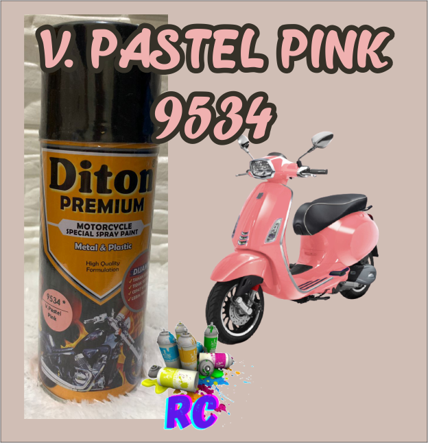 Cat Pilox Diton Premium 9534 Warna Pastel Pink Merah Muda 400cc Pylok ...
