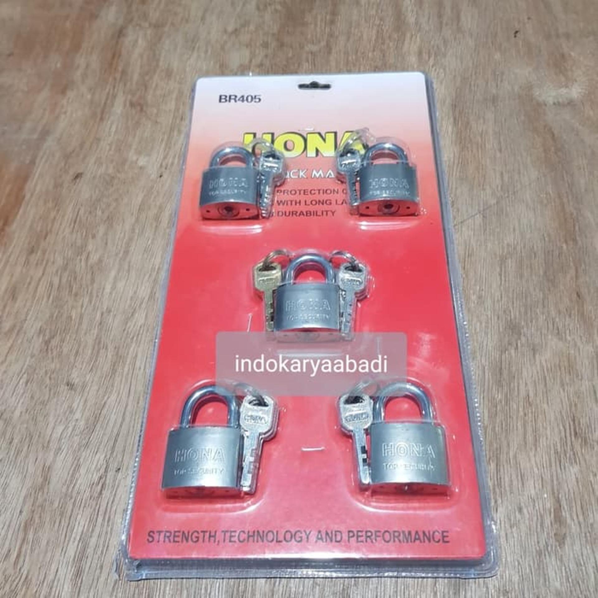 Gembok nekel MASTER KEY BR405 ukuran 40 pendek 1 kunci buka semua TOP ...