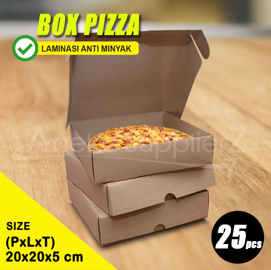 Kotak Box Dus Pizza - 20x20x5 cm (20 pcs) | Lazada Indonesia