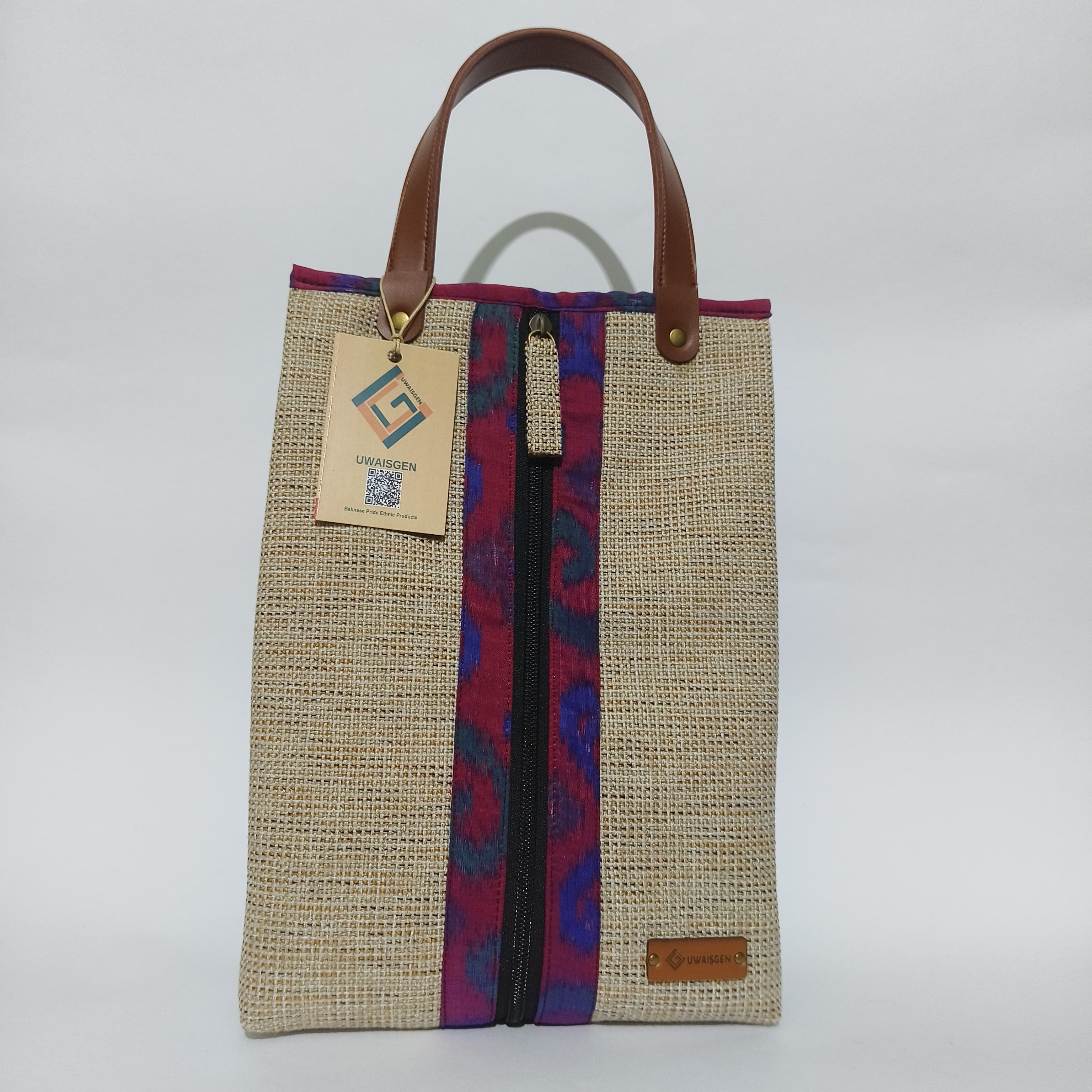 UwaisGen Fathur Bag Goni Tenun Endek Etnik Bali Souvenir Handbag ...