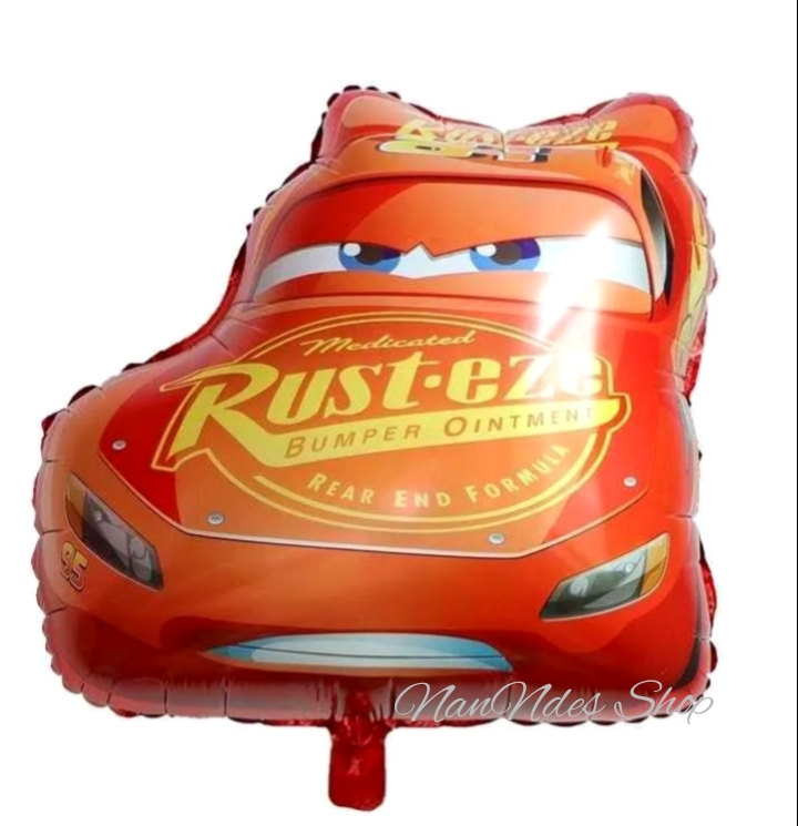 Balon Foil Cars Besar Kecil Karakter Stik Pentung Bintang Tema Mobil ...