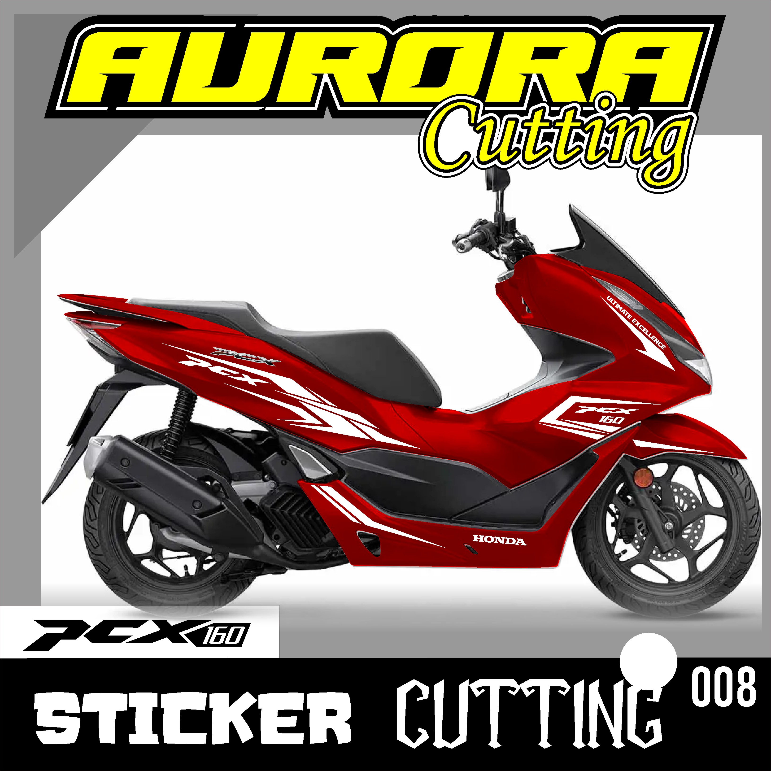 utting Sticker PCX - Aksesoris Motor Stiker Honda PCX 160 cc Skotlet ...