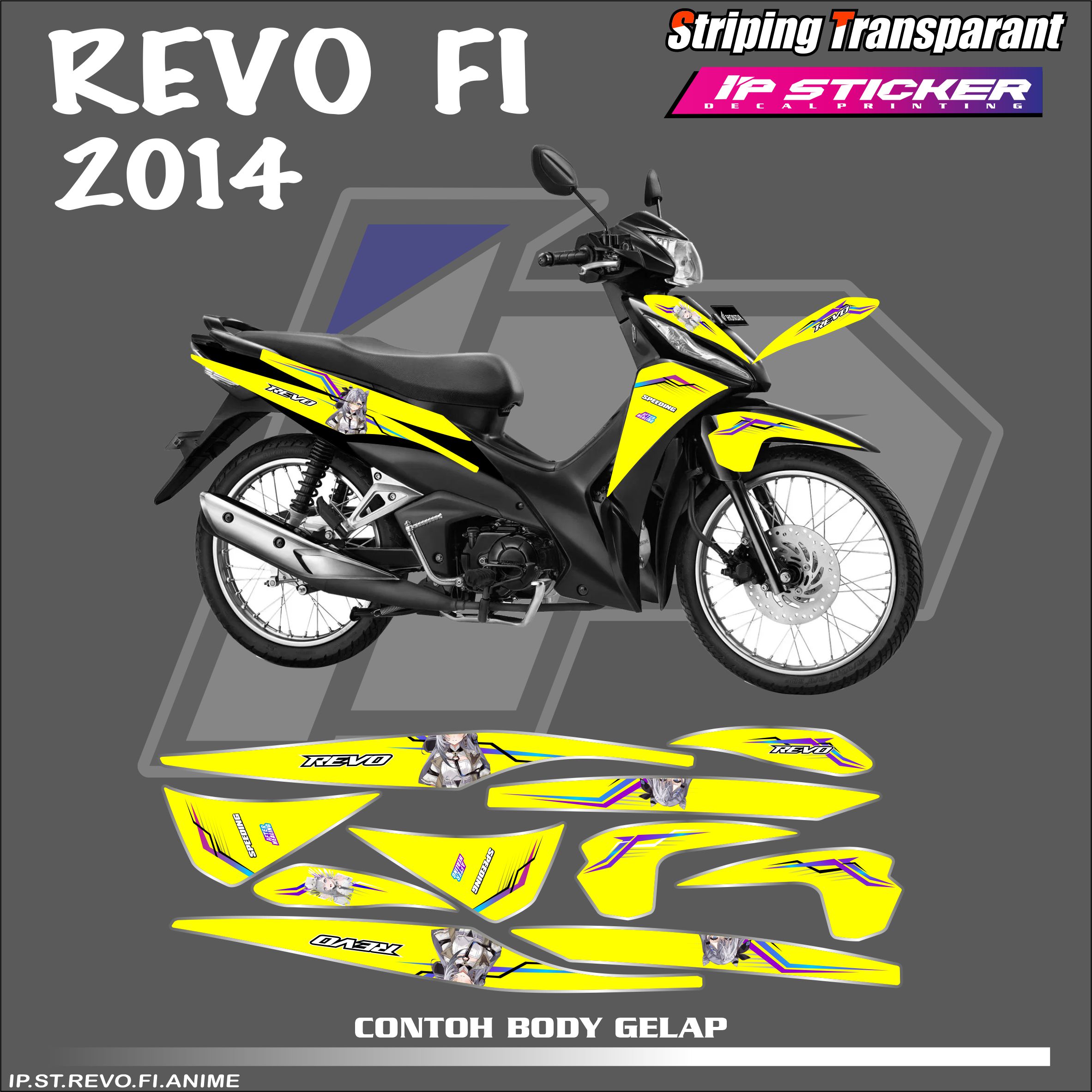 REVO FI (COD) STIKER STRIPING MOTOR HONDA REVO FI - STIKER LIST GRAFIK ...