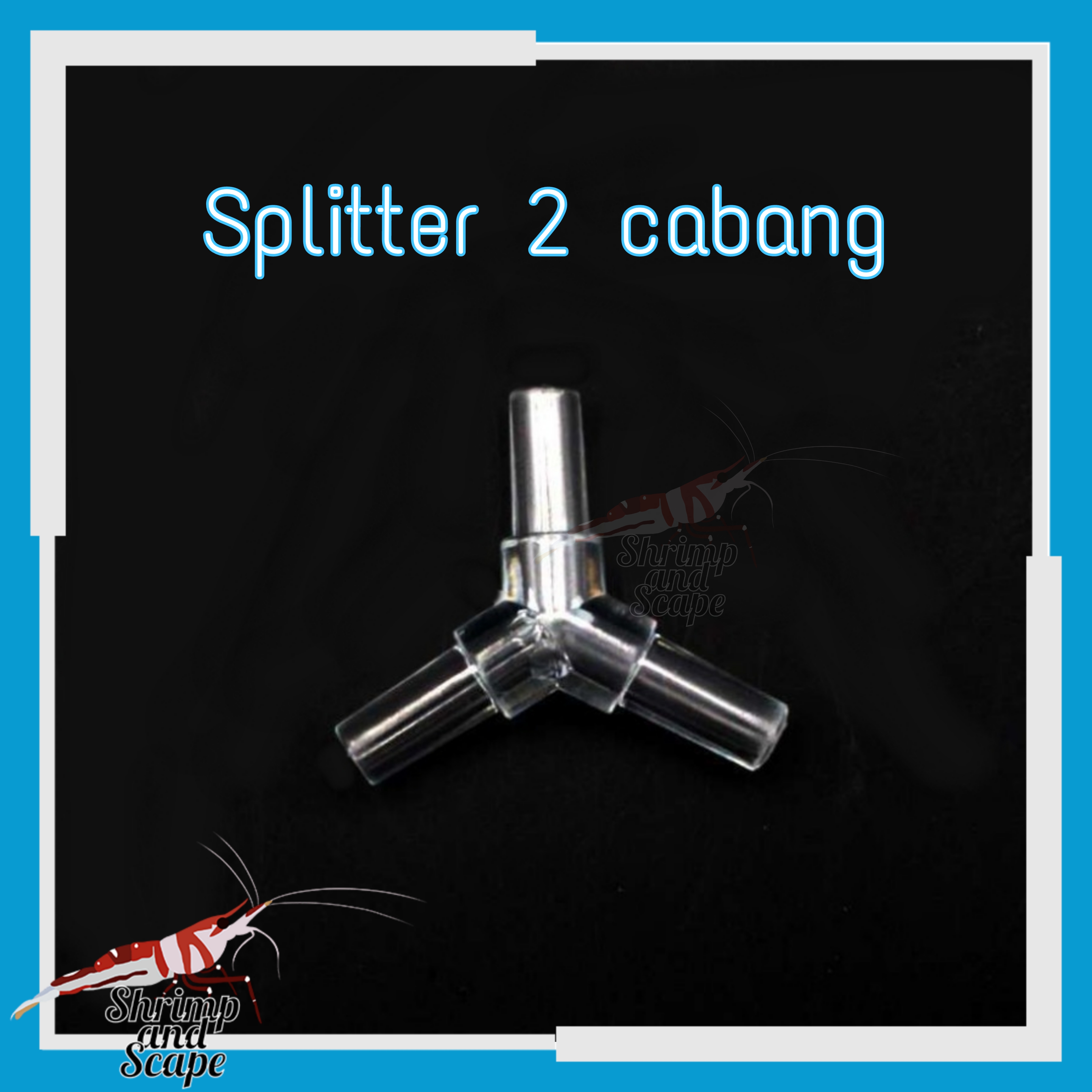 Splitter Aerator / Co2 Cabang 2 sambungan Y divider selang udara 4mm ...