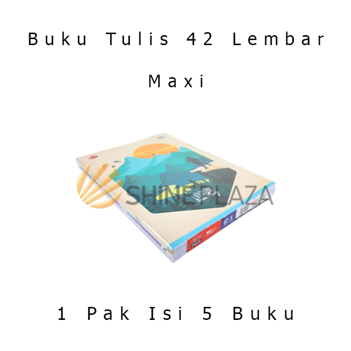 [PACK] Buku Tulis Maxi 42 Lembar 1 Pak Isi 5 Buku SIDU Sinar Dunia ...