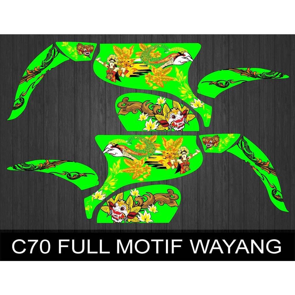 STICKER STRIPING VARIASI DECAL C70 FULL MOTIF WAYANG | Lazada Indonesia