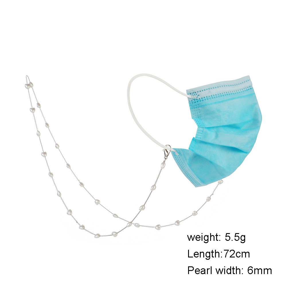 Queenki สไตล์หน้ากากแบบพกพา Chain สร้อยคอสายคล้องคอความปลอดภัย Facemask ...